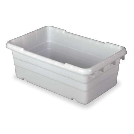 Buckhorn Cross-Stacking Tote, natural, High Density Polyethylene, 9.5 ...