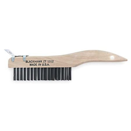 Blackhawk By Proto Scratch Brush with Scraper, 7 1/2 in L Handle, Wood ...