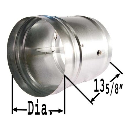 Dayton Round Fire Damper, 165 Deg F, 13-5/8 In. D 2TFZ5 | Zoro