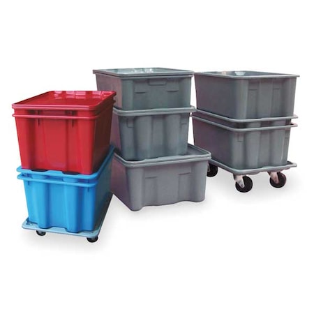 Molded Fiberglass Stack & Nest Container, Red, Fiberglass Reinforced ...