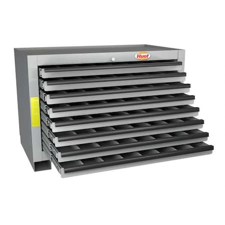 Huot Super Chest Combination Tool Chest/Cabinet, 8 Drawer, Gray, Steel ...