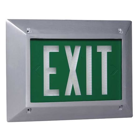 Isolite Self-Luminous Exit Sign, 1 Face(s), Tritium, Flush Only Mount ...