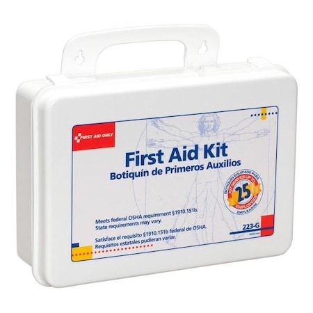 First Aid Only First Aid Kit, Serves 25 People, 107 Components, OSHA ...