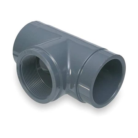 Zoro Select PVC Tee, Socket x Socket x FNPT, 1 in Pipe Size 802-010 | Zoro
