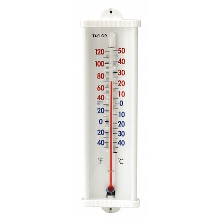 Taylor Analog Thermometer, -40 Degrees to 120 Degrees F for Wall or ...