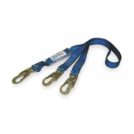 3M Protecta Shock-Absorbing Lanyard, 6 ft., Blue AE57630 | Zoro