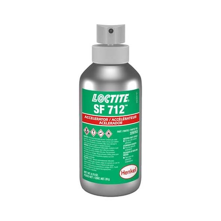 Loctite Accelerator, SF 712 Series, Clear, 0.7 fl oz, Aerosol Can ...