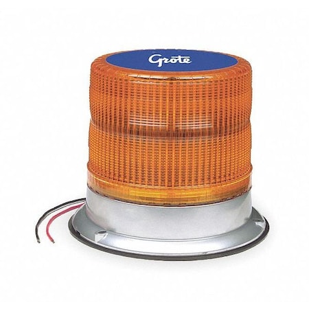 Grote Strobe Light, Yellow, Permanent, LED 77873 | Zoro