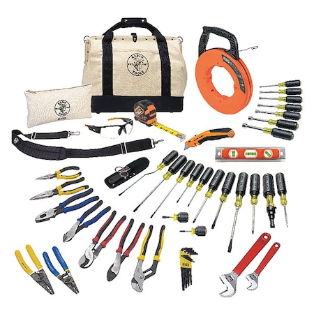 Klein Tools 41 pc Tool Kit, Includes Pliers, Screwdrivers, Keys, Bits ...