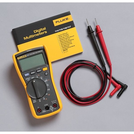Fluke Digital Multimeter, CAT III 600V, AC/DC Amps Max 10A, TRMS, Non ...