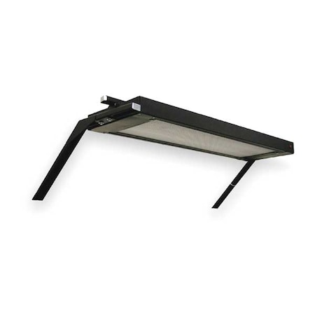 Pro-Line Overhead Light/Frame, 72Wx24Dx24 H, Black BOLF72 | Zoro