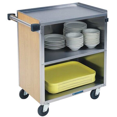 Lakeside Bussing Cart, Enclosed, 3 Shelves 622GS | Zoro