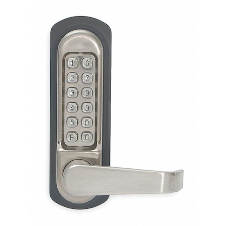 Simplex Push Button Lock, Passage, Satin Stainless LD4724832D41 | Zoro