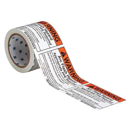 Brady Arc Flash Protection Label, PK100, 52015 52015 | Zoro