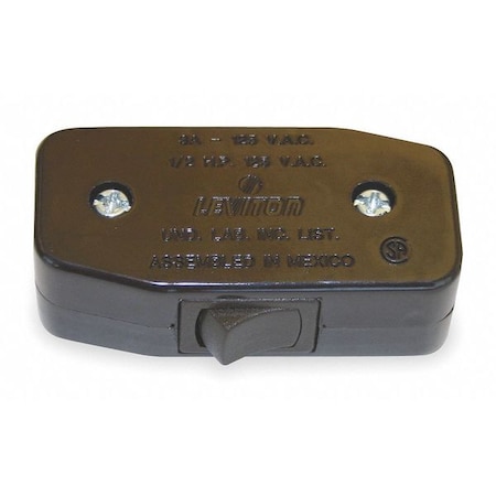 Leviton Feed Thru Inline Rocker Switch, Spst 5410 | Zoro
