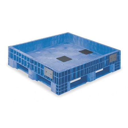 Buckhorn Blue Bulk Container, High Density Polyethylene, 48 in L, 45 in ...