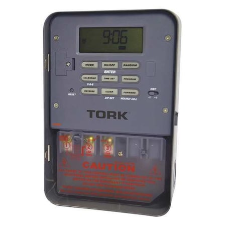 Tork Electronic Timer, 7 Days, SPST SA300 | Zoro