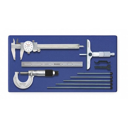 Westward Measuring Tool Kit, 4pc 2YNC3 | Zoro
