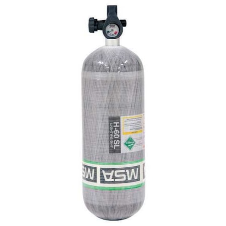 Msa Safety SCBA Cylinder, Carbon Fiber, Gray, 4500 psi 10127946-SP | Zoro