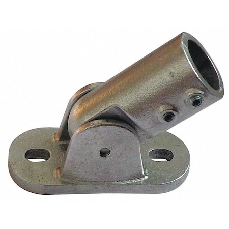 Zoro Select Structural Fitting, Adjustable Base Flange, Aluminum, 1.25 ...