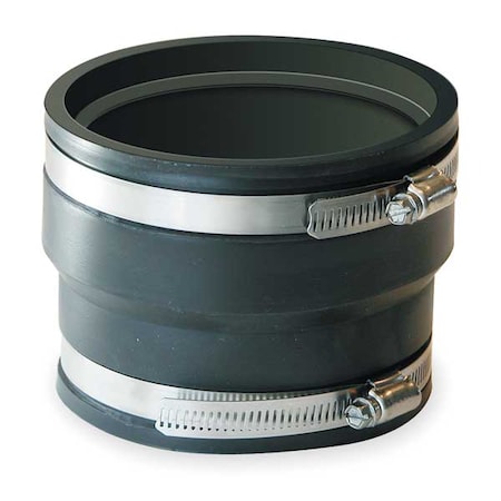 Zoro Select Flex Corrugated Coupling, Pipe Size 4x4" 1070-44 | Zoro