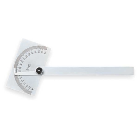 Starrett Steel Protractor, Rectangular, 6 In C183 | Zoro