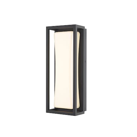Z-Lite Baden Outdoor 1 Light Outdoor Wall Sconce, Black & White 587S-BK ...