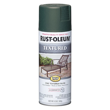 Rust-Oleum Textured Spray Paint, Forest Green, Textured, 12 oz. 7222830 ...