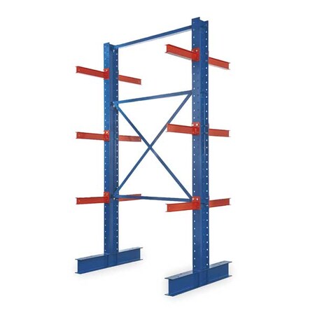 Steel King Starter I-Beam Cantilever Rack 12 ft.H, Steel IBCDS144S | Zoro