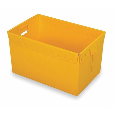 Diversi-Plast Nesting Container, Yellow, Corrugated High Density ...