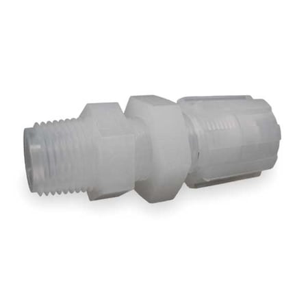 Pargrip Strt, PFA, Comp. 1/4 in, MNPT 3/8 in GAMS-44-P | Zoro