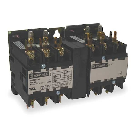 Square D 120VAC Reversing Hoist Contactor 3P 20A 8965DPR13V02 | Zoro