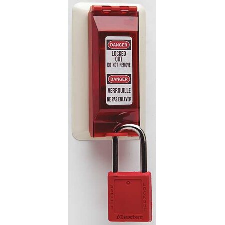 Master Lock Wall Switch Lockout, For Paddle/Toggle Switch Type, 5/16 in ...