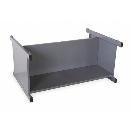 Zoro Select Flat File Cabinet Base, Open Base, Gray 2CLE6 | Zoro