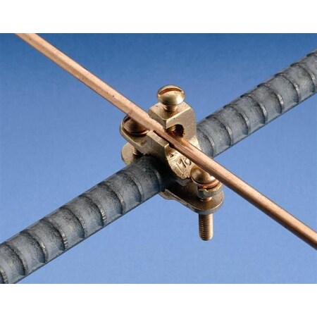 Nvent Erico Ground Clamp, Perpendicular Burial, Bronze EK17 | Zoro