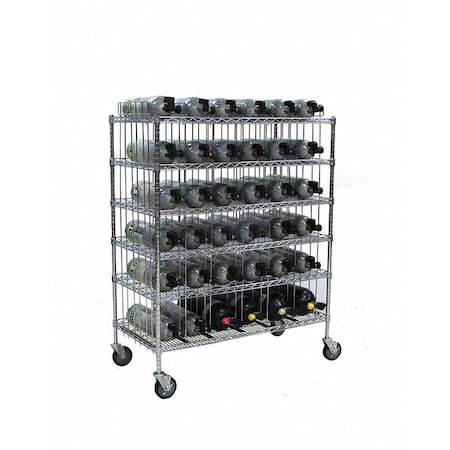 Grove Mobile Bottle Cart, Maximum 36 Bottles MBR-36 | Zoro