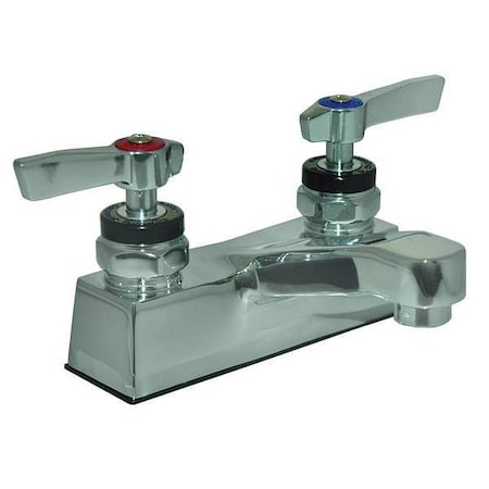 Encore Manual 4" Mount, 2 Hole Low Arc Bathroom Faucet, Polished chrome ...