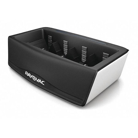 Rayovac Battery Charger, AAA, AA, C, D, 9V Batteries PS204 GENE | Zoro