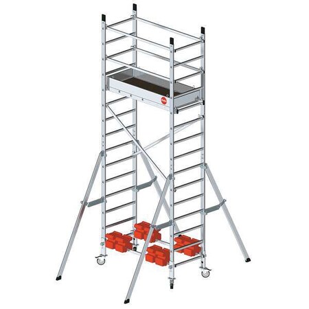 Hailo Scaffold Add-On, Aluminum, 700 lb. Load Capacity, 9 ft. Platform ...