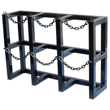 Jt Racking Systems Gas Cylinder Rack, 44inWx12inDx30inH 1D3W | Zoro