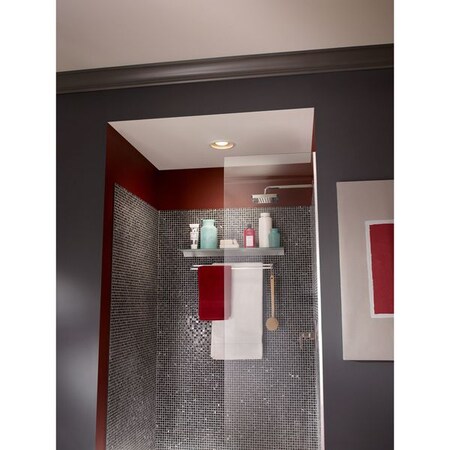 Broan Ceiling Recessed Bathroom Fan, 70 cfm, 4 in Duct Dia., 120V AC ...