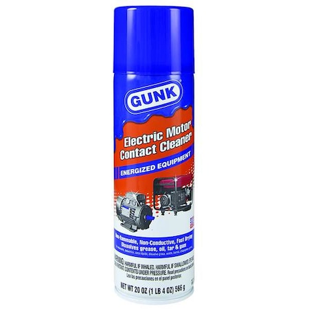 Gunk Electric Motor Contact Cleaner Electronic Contact Cleaner, 20 oz ...