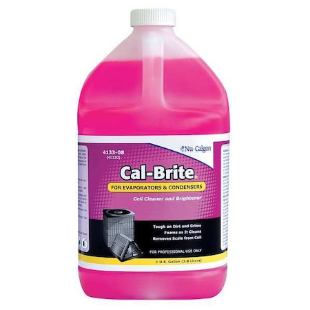 Nu-Calgon 4133-08 $36.83 Coil Cleaner, Liquid, 1 gal, Pink | Zoro.com