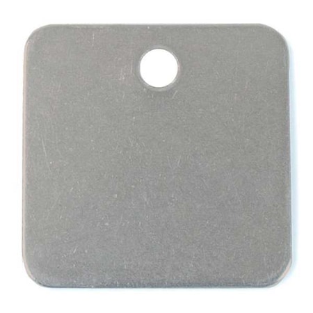 C.H. Hanson Blank Tag, Stainless Steel, 1 1/4 in H x 1 1/4 in W, Silver ...