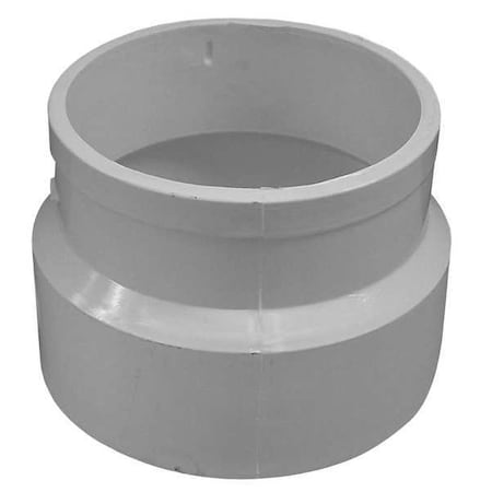 Zoro Select PVC No Hub Adapter, Hub x Spigot, 4 in Pipe Size 72140 | Zoro