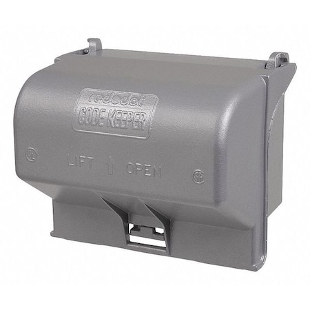 Red Dot While In Use Weatherproof Cover, 1 Gang CKMU | Zoro