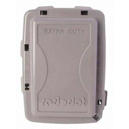 Red Dot While In Use Weatherproof Cover, 1 Gang CKPM-G | Zoro