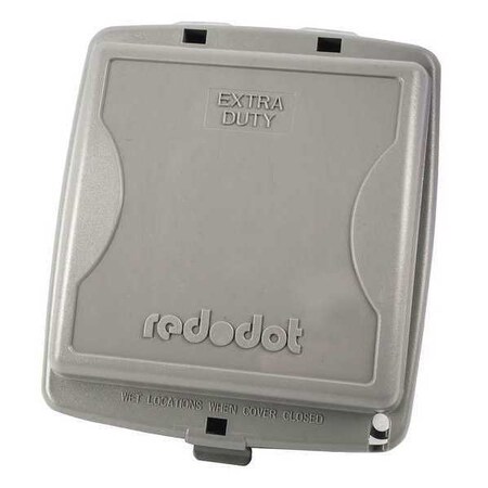 Red Dot While In Use Weatherproof Cover, Vertical 2CKPM-G | Zoro