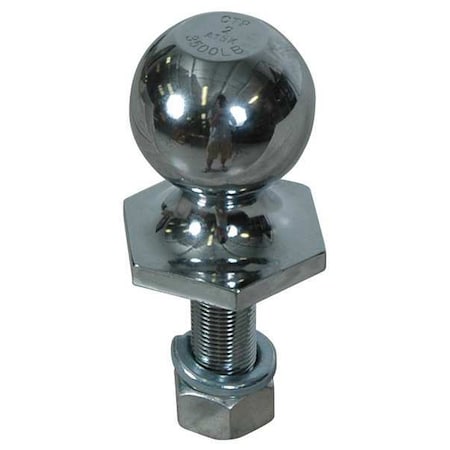 Reese Trailer Ball, 3500 lb., Chrome, REESE TOWPOWER 7008520 | Zoro