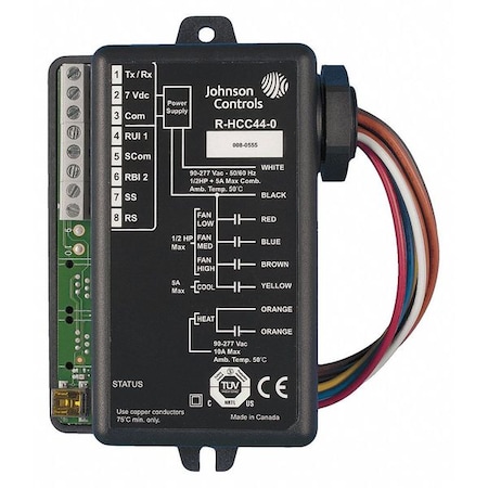 Johnson Controls Fan Coil Unit Relay Pack, Indoor, Black, Fan Coil Unit ...